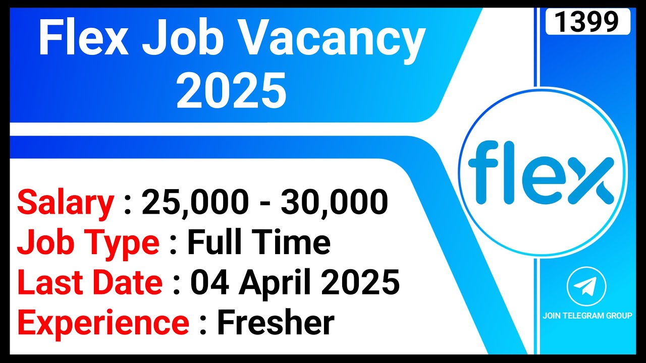 Flex Job Vacancy 2025 | Job For Fresher | Analyst Jobs | Global ...
