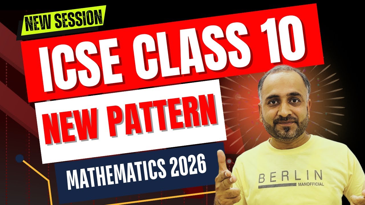 ICSE Class X New Pattern Maths 🔥||High Competency Based Question ...
