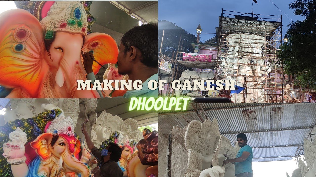 Making of Ganesha in Dhoolpet and Khairatabad Ganesha 2021 Khairatabad ...