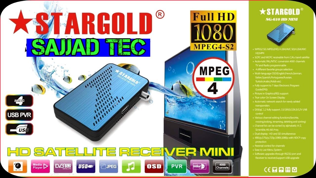 StarGold SG-730Hd Receiver Unboxing and Review - YouTube