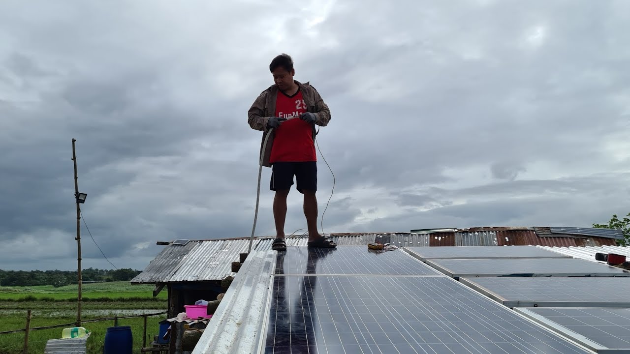 Solar Installation || sa bukid na hindi abot ng Iselco - YouTube