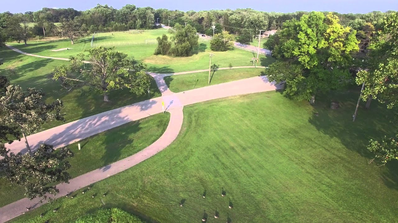 Emricson Park in Woodstock aerial video with drone - YouTube