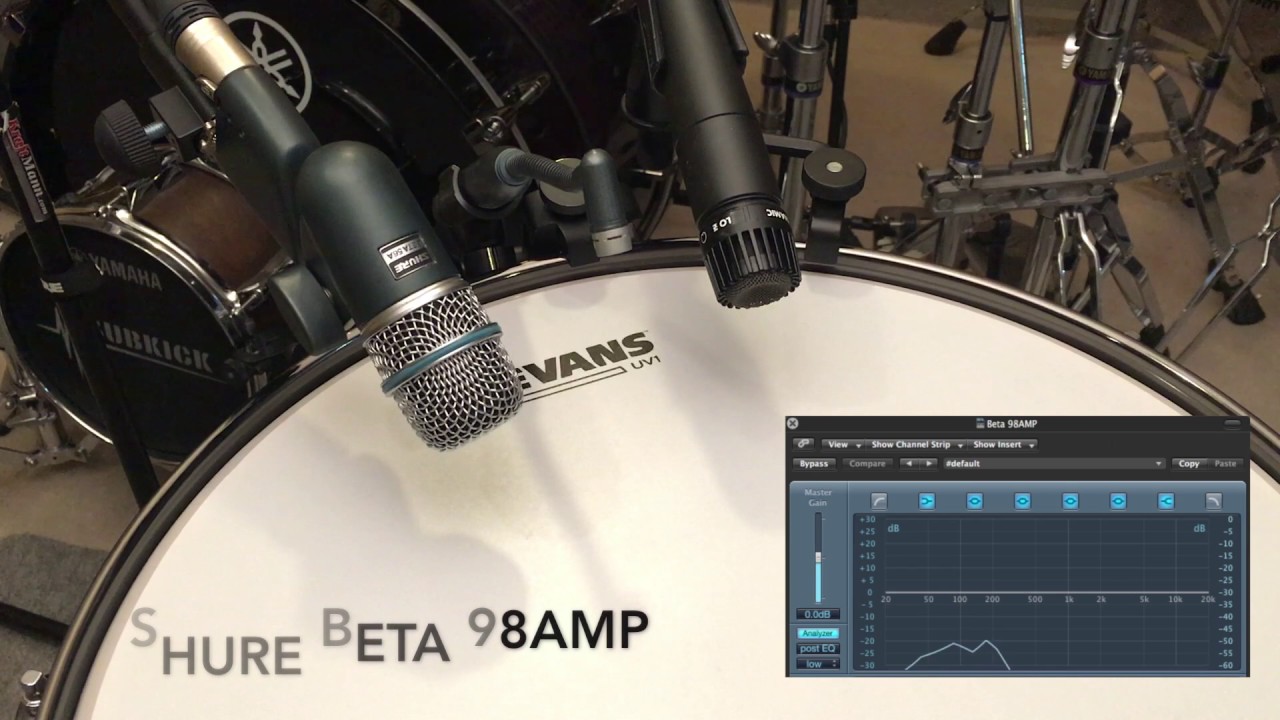 Shure Beta 56A vs Beta 98AMP vs SM57 - 16" Floor Tom Yamaha Live Custom ...