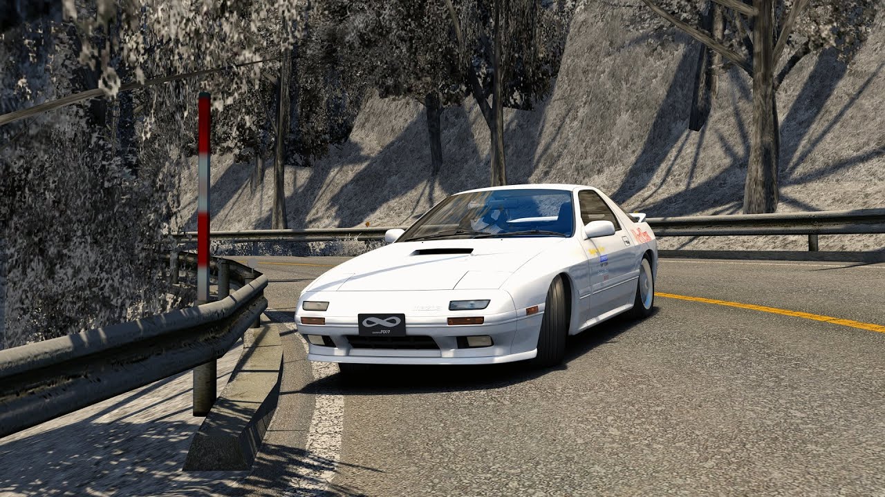 Assetto Corsa rx7 infini touge drift + my Moza r5 wheel settings - YouTube