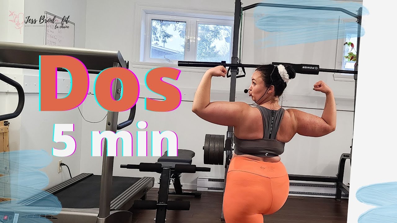 Entrainement Dos avec poids (Dumbell back workout) / 5 minutes - YouTube