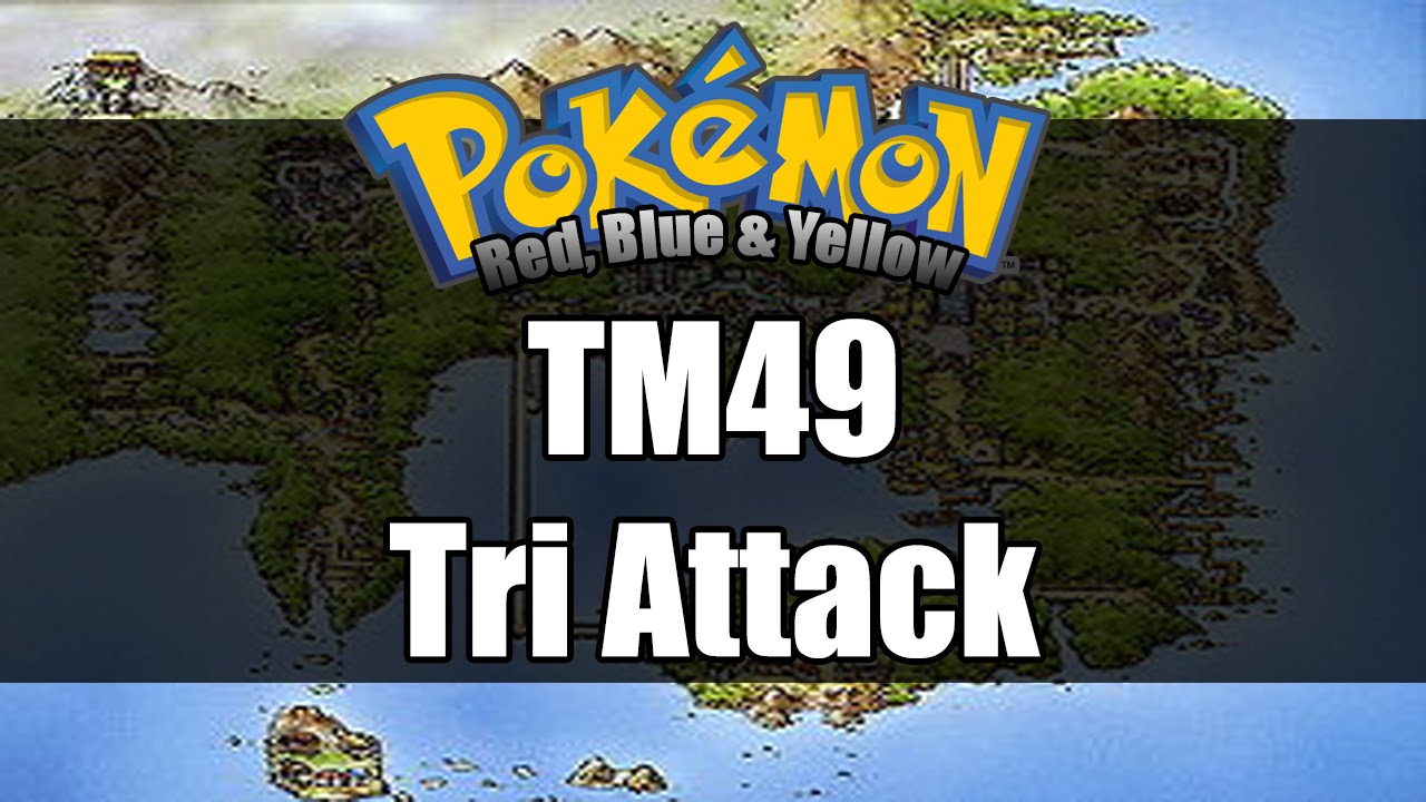 Pokemon Red/Blue/Yellow - Where to get TM49 Tri Attack - YouTube