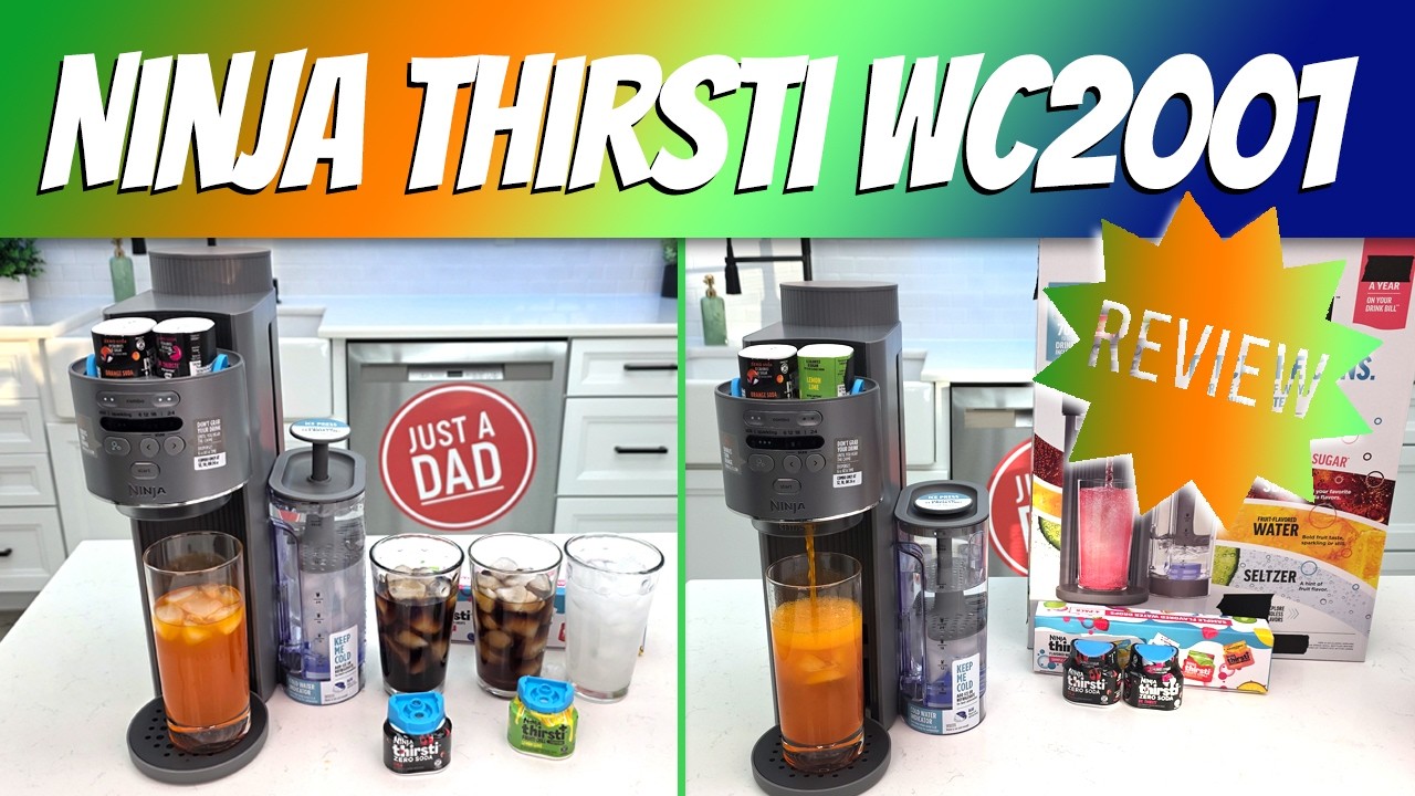 New Ninja Thristi Max CO2 Carbonated Drink Maker Review Does Coke, Dr ...