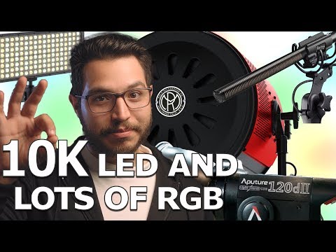 NEW lights and audio NAB 2018 - SO much RGB!