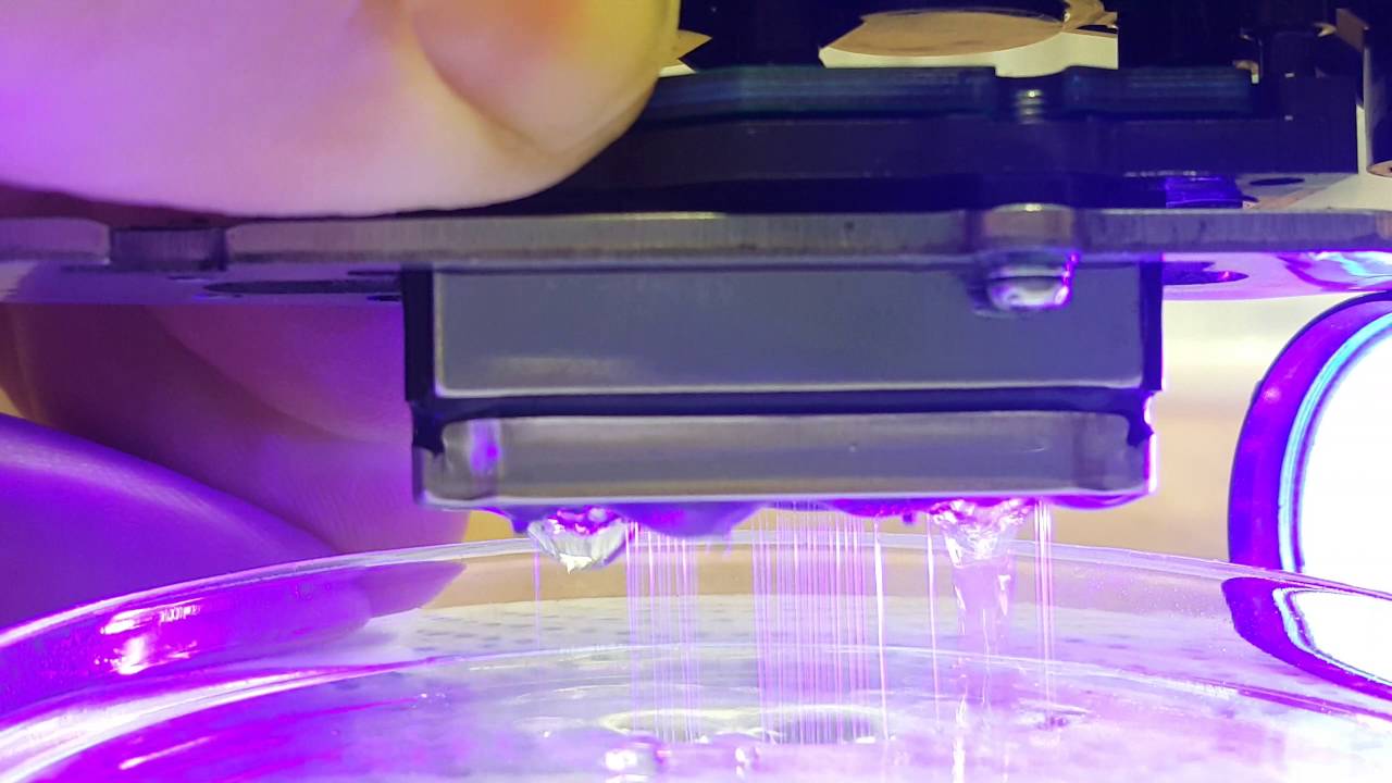 DX4 printhead clean epson - YouTube