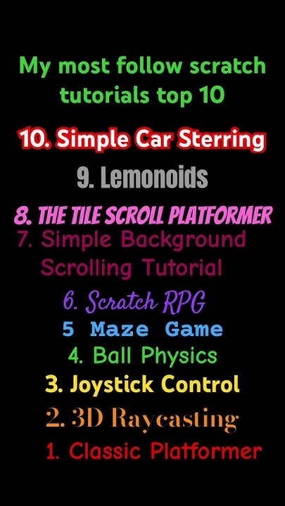 Top 10 Scratch Tutorials Griffpatch - YouTube