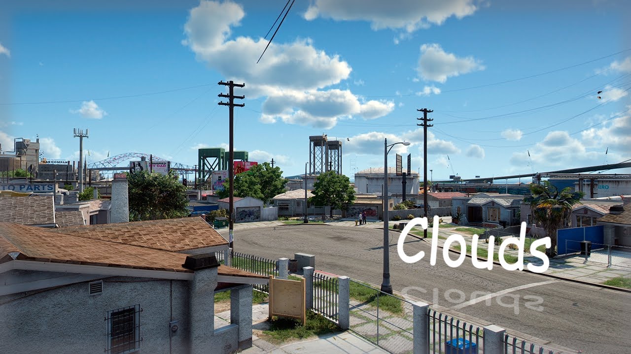 24H | GTA V - Grove Street | Clouds - YouTube