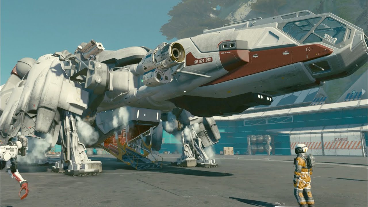 First SHIP FRONTIER Interior and Exterior Tour - Starfield - YouTube