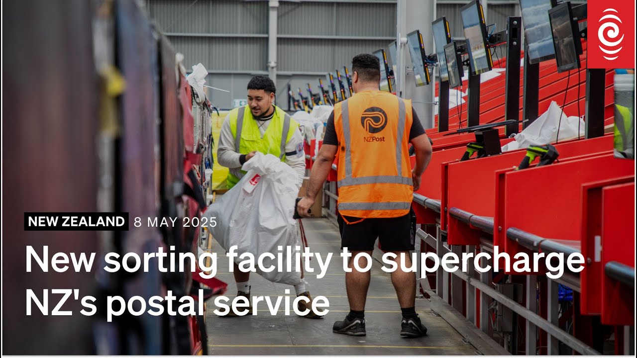 NZ Post delivers state of the art processing center | RNZ - YouTube