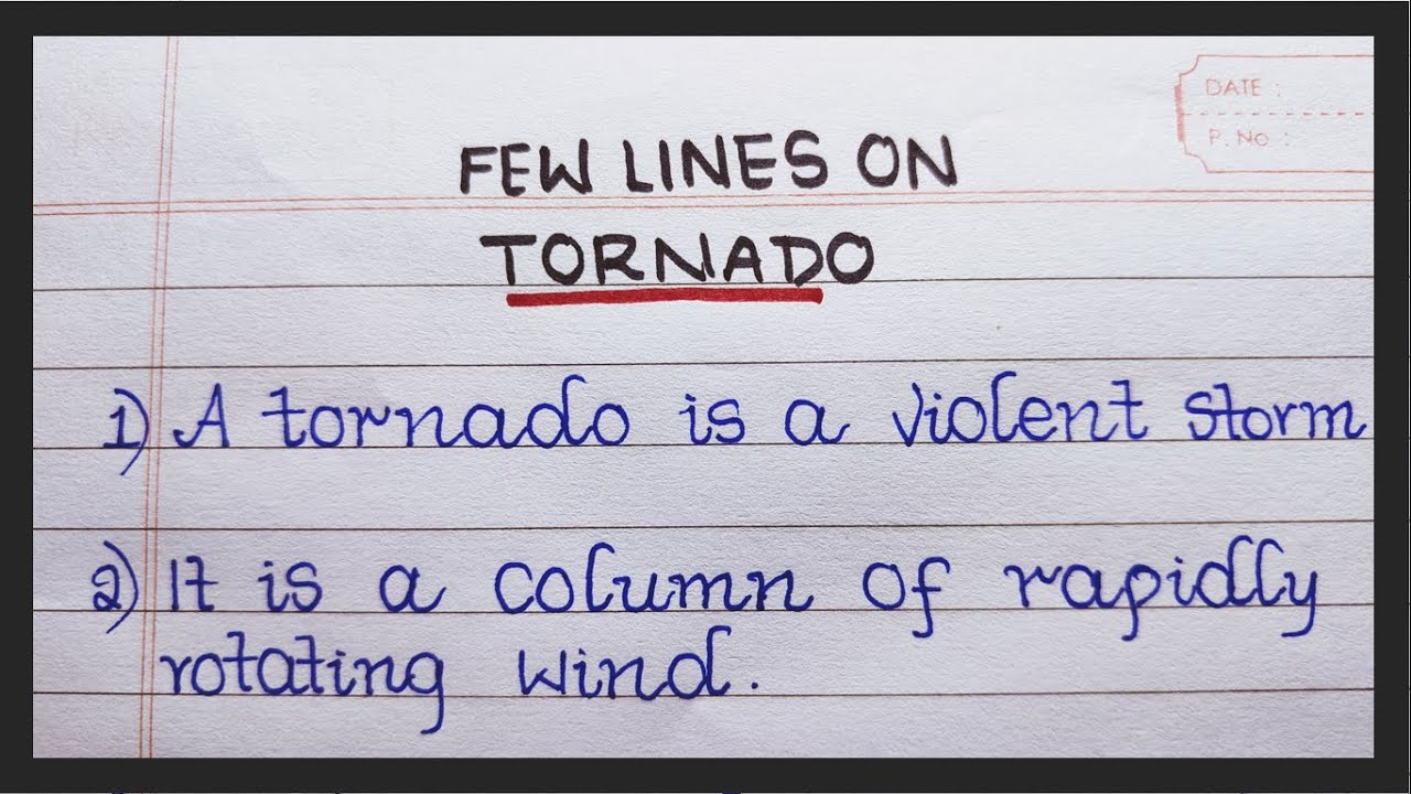 Few Lines on Tornado in English | 10 Lines on Tornado | About Tornado ...