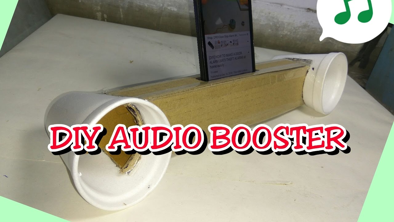 DIY Sound Booster Amplifier For Phone - How To Make Cardboard Sound Box ...