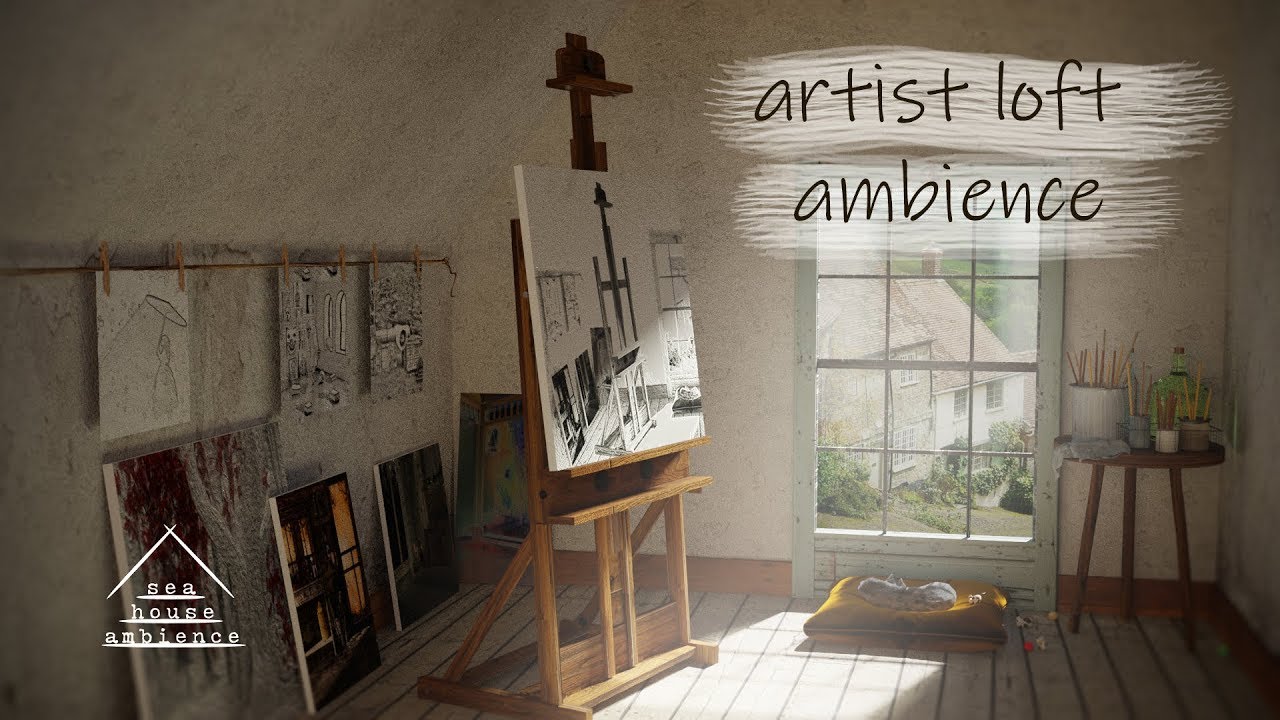 Artist Loft Ambience | Relaxation Atmosphere Created In Blender - YouTube