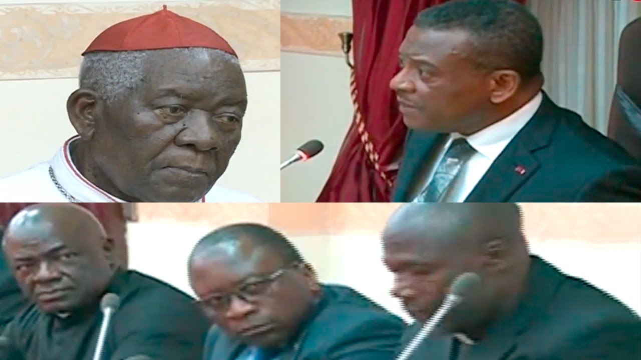 Le cardinal Christian Tumi chez le premier ministre, Joseph Dion Nguté ...
