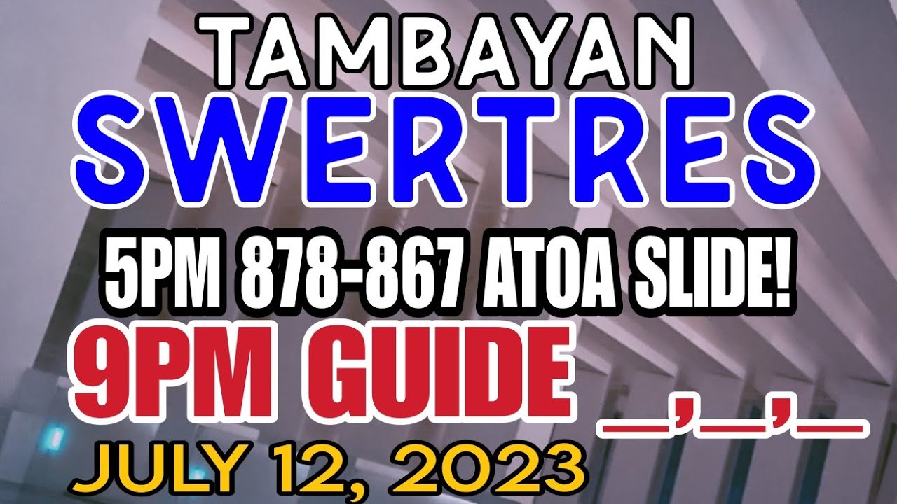 9pm Swertres hearing guide July 12, 2023 - YouTube
