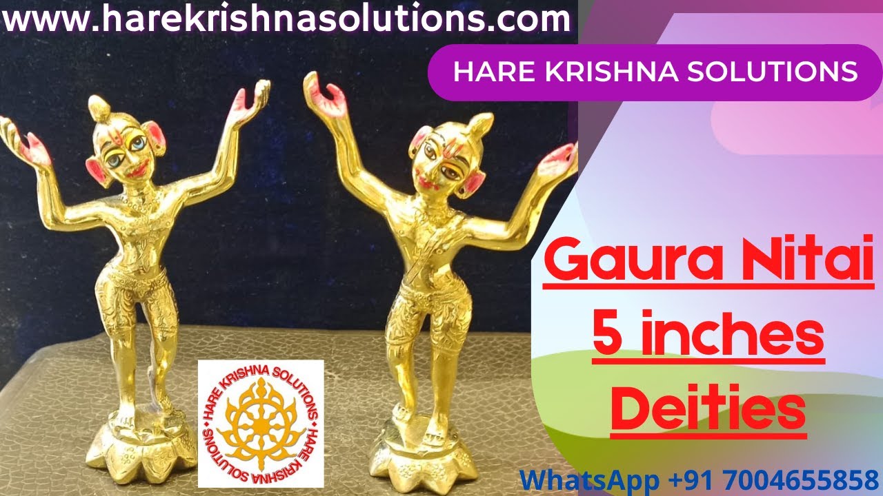 Gaura Nitai 5 inches Original Ashtadhatu Metal - YouTube