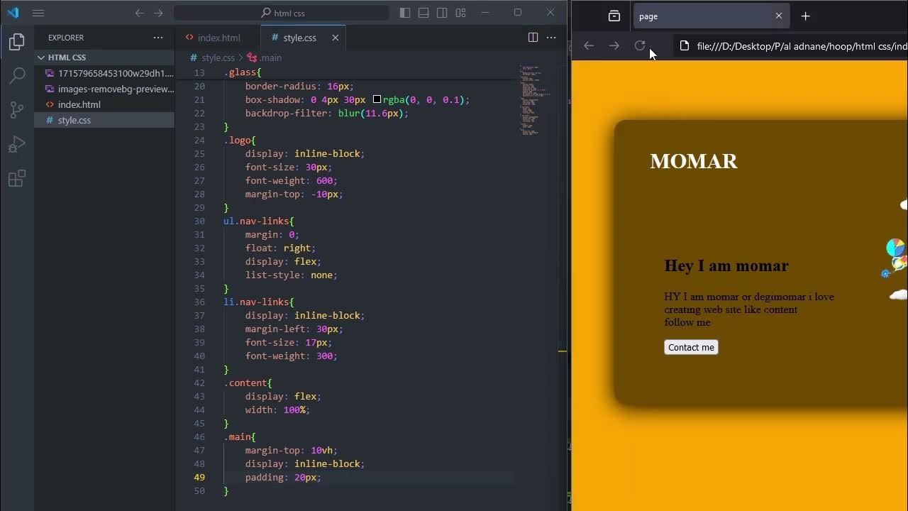 creat a website with html css Bom bom - YouTube