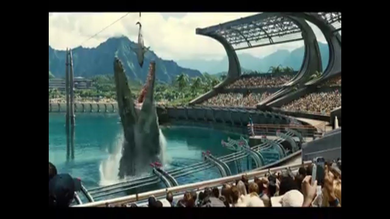 Jurassic World - Mosasaurus Feeding Show Scene Movie Clip 4K ULTRA HD ...