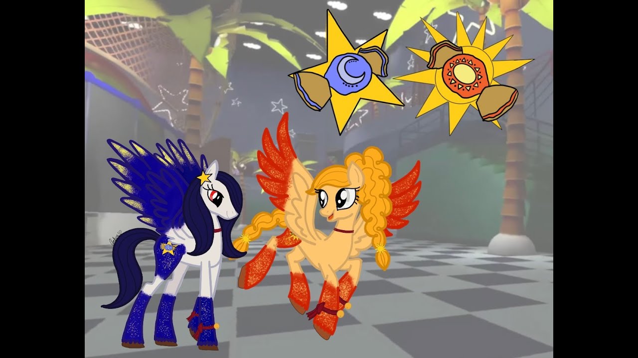 MLP/FNAF Moondrop and Sundrop (Speedpaint) - YouTube