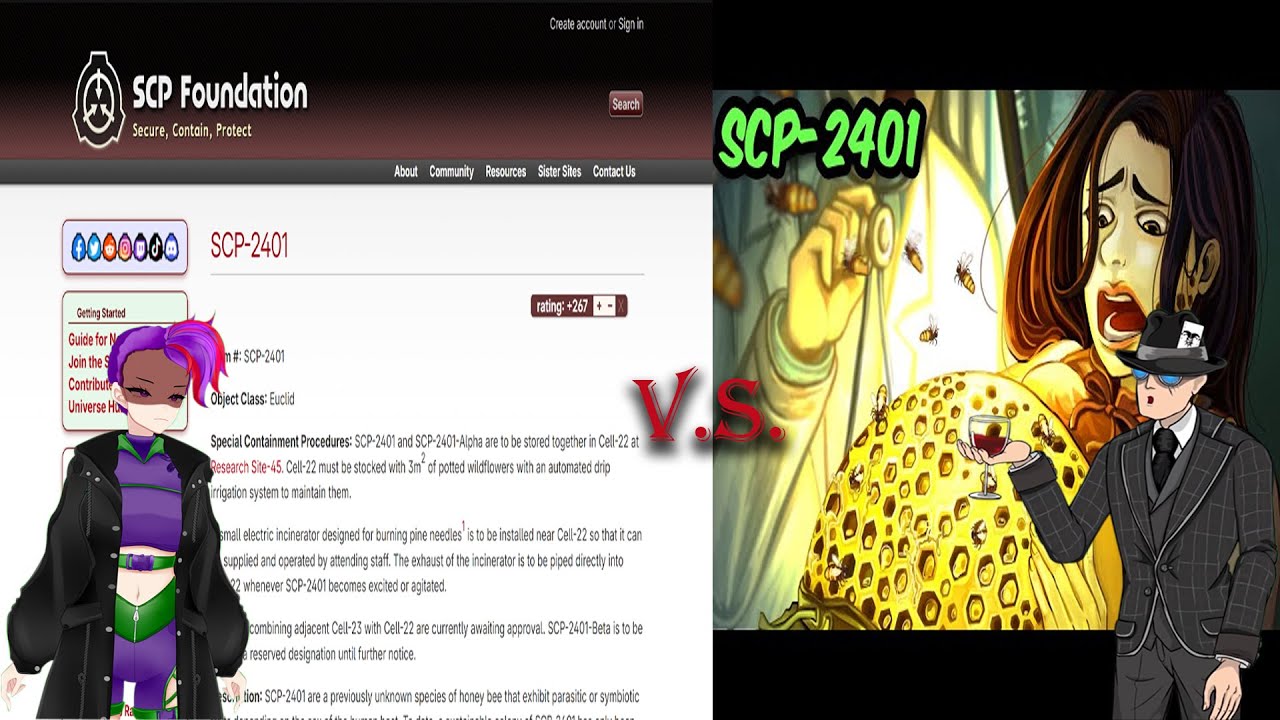 SCP-2401 V.S. Professor Luscius - YouTube