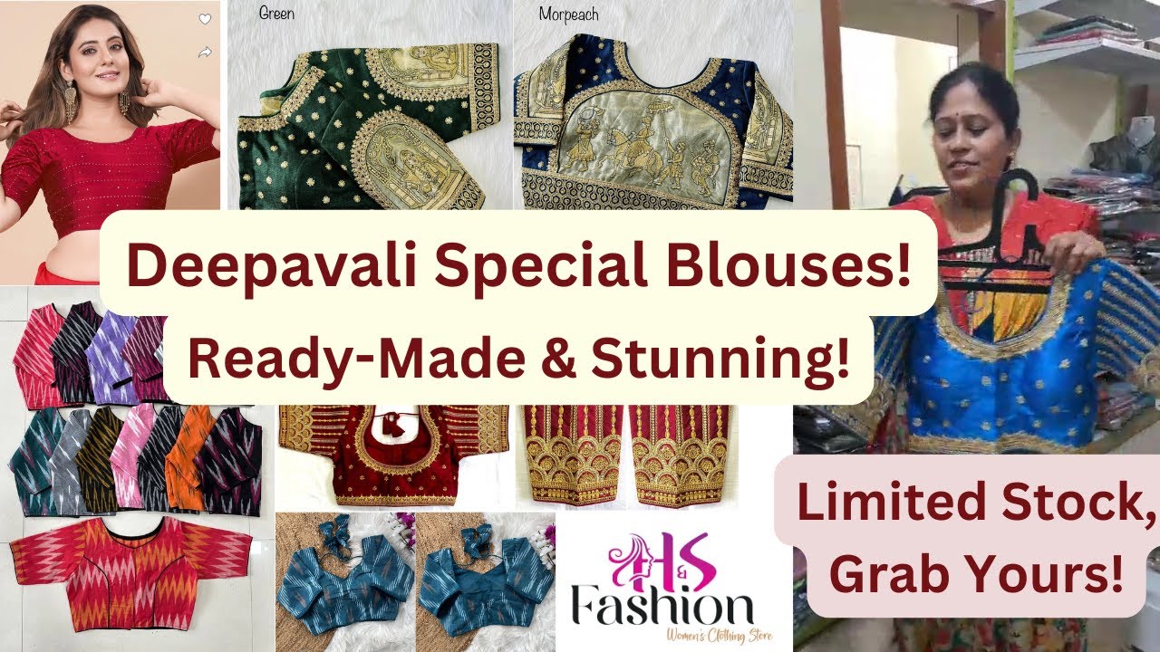 Ready in Time for Deepavali! Stunning Blouses for Every Occasion - No ...