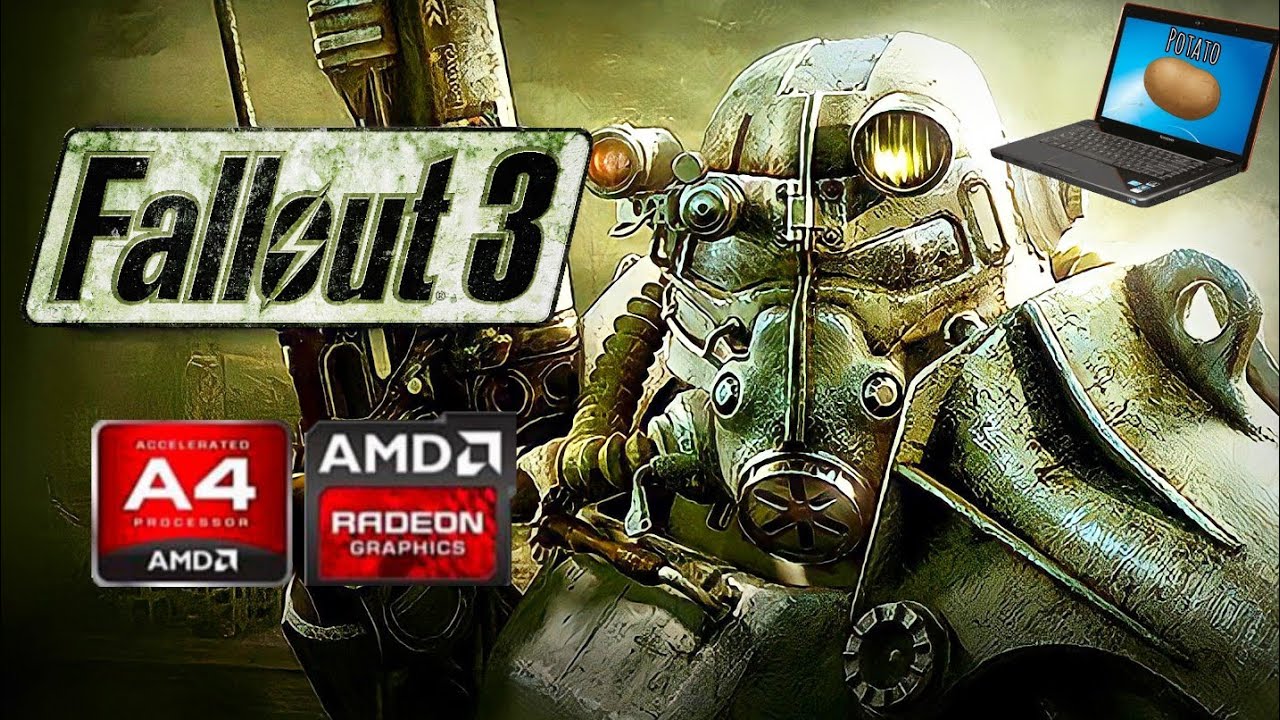 Fallout 3 in AMD A4-9125 RADEON R3 GRAPHICS (low end) Playable?? - YouTube