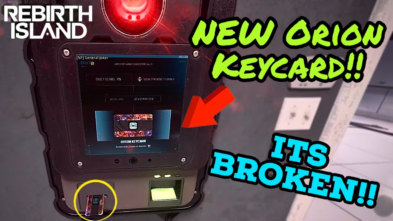 *NEW* Orion Keycard is BROKEN in Rebirth Island!! - YouTube