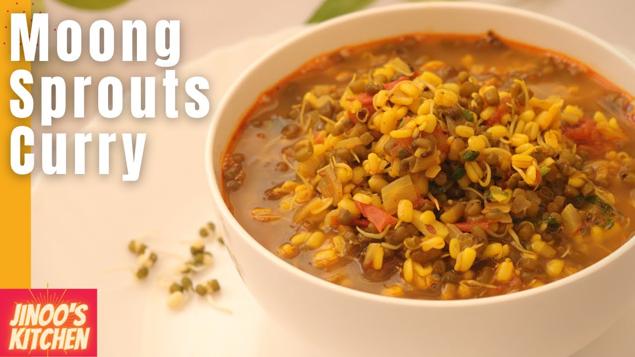 How to make Moong sprouts curry | Green gram sprouts sabzi recipe - YouTube