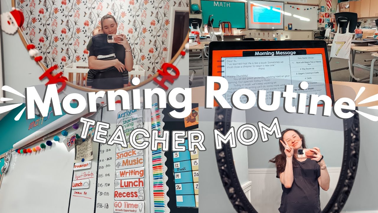 TEACHER MOM MORNING ROUTINE / pregnant toddler working mom morning ...