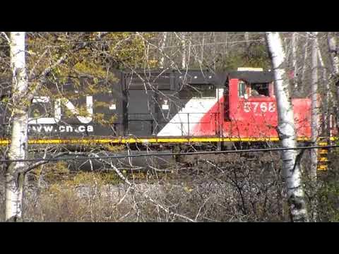 CN 5768 L519 Arrival at West Ladysmith on 10-21-21 - YouTube