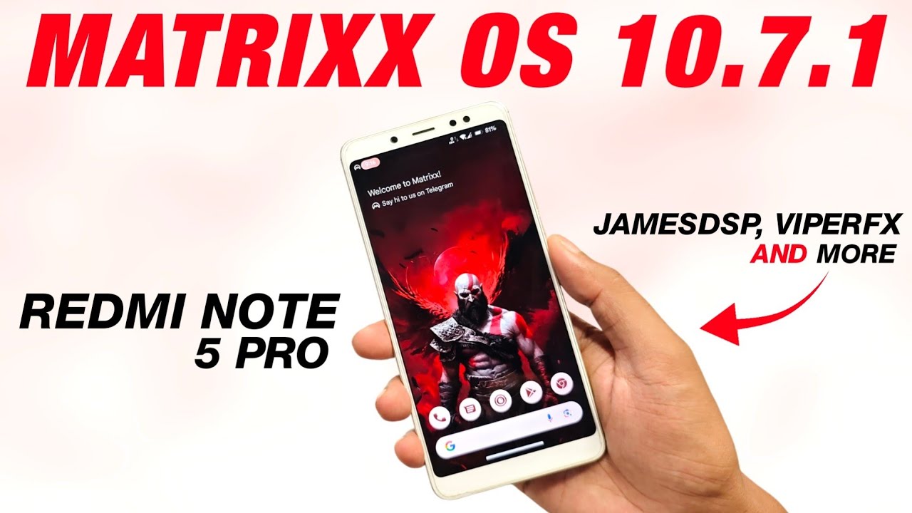 Matrixx OS 10.7.1 Official For Redmi Note 5 Pro | Android 14 | JamesDSP ...