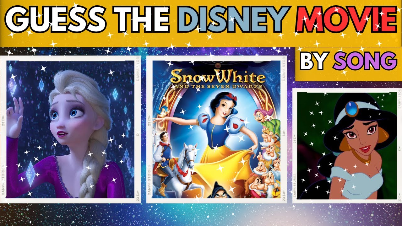 Guess The Disney Movie By Song | 20 Disney Songs | Disney Quiz - YouTube