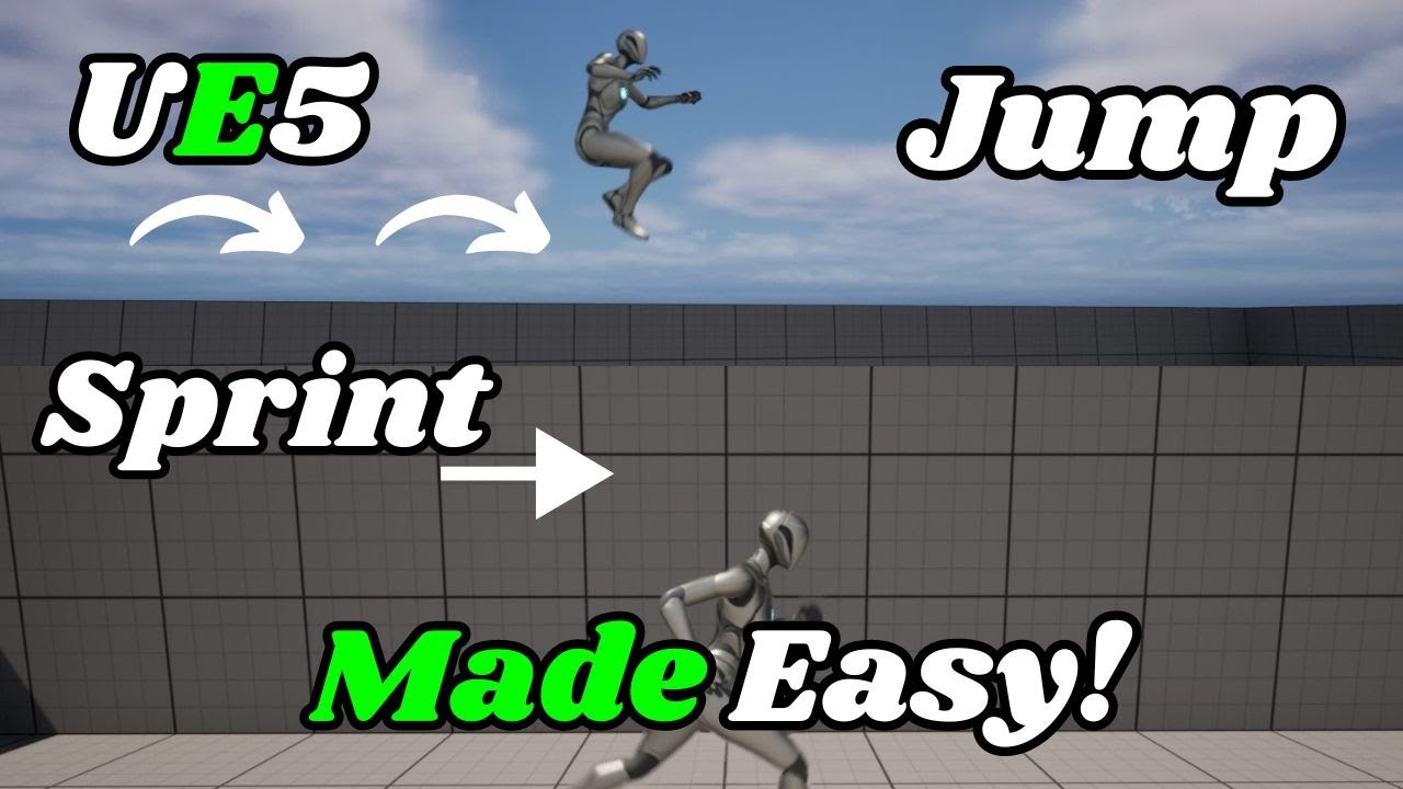 Ue5 Custom Jump And Sprint Made Easy Youtube