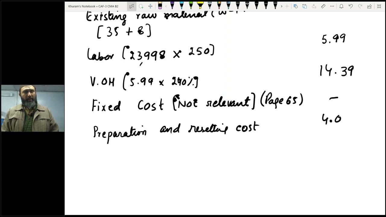 CAF 03 CMA Lecture 89 Sir Jawad Mehmood Online Free ||| Skan College ||| CA Pakistan Platform ...