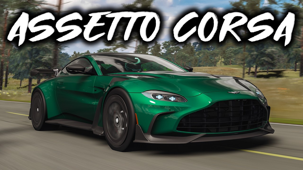 Assetto Corsa - 2023 Aston Martin Vantage V12 🔥 - YouTube