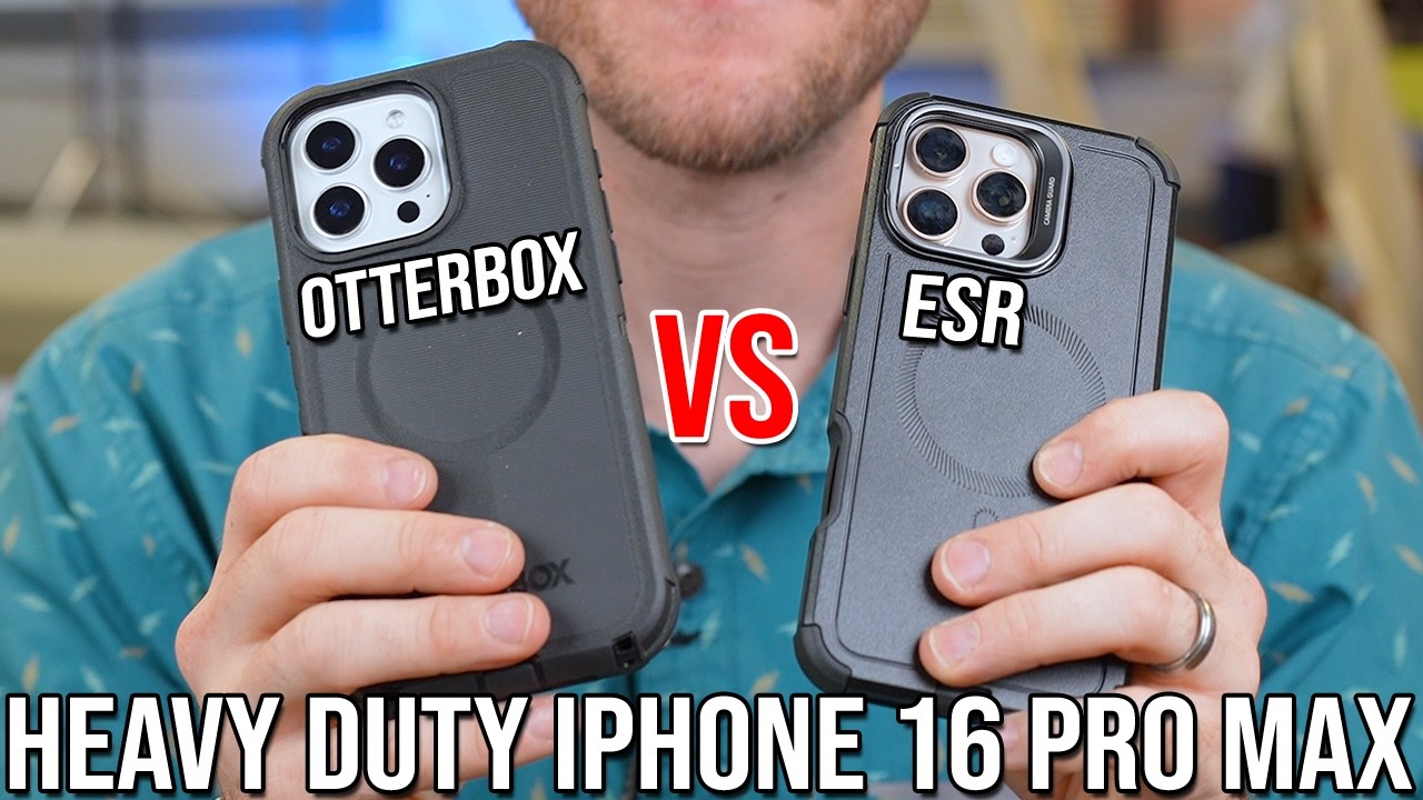 ESR Tough vs Otterbox Defender Pro iPhone 16 Pro Max - YouTube