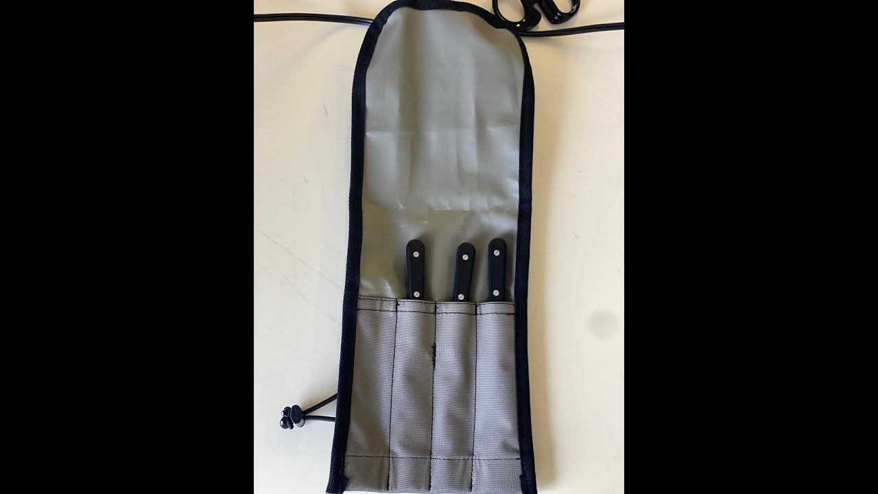 How I Made A Knife Roll - YouTube