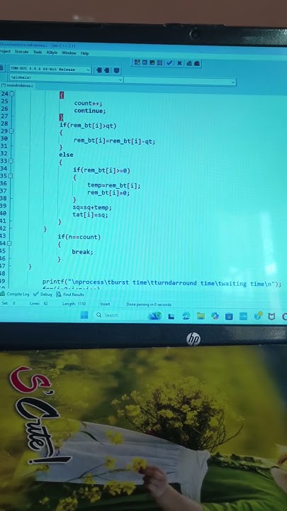 round Robin scheduling algorithm c program - YouTube