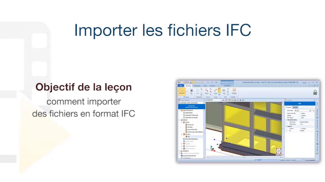 Tutoriel Vidéo de EdiLus-CA - Importer les fichiers IFC - ACCA software ...