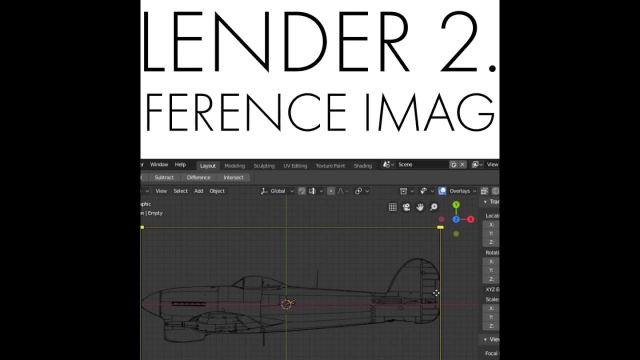 Daily Blender Tip 94 - Import Reference Images For Modeling - YouTube