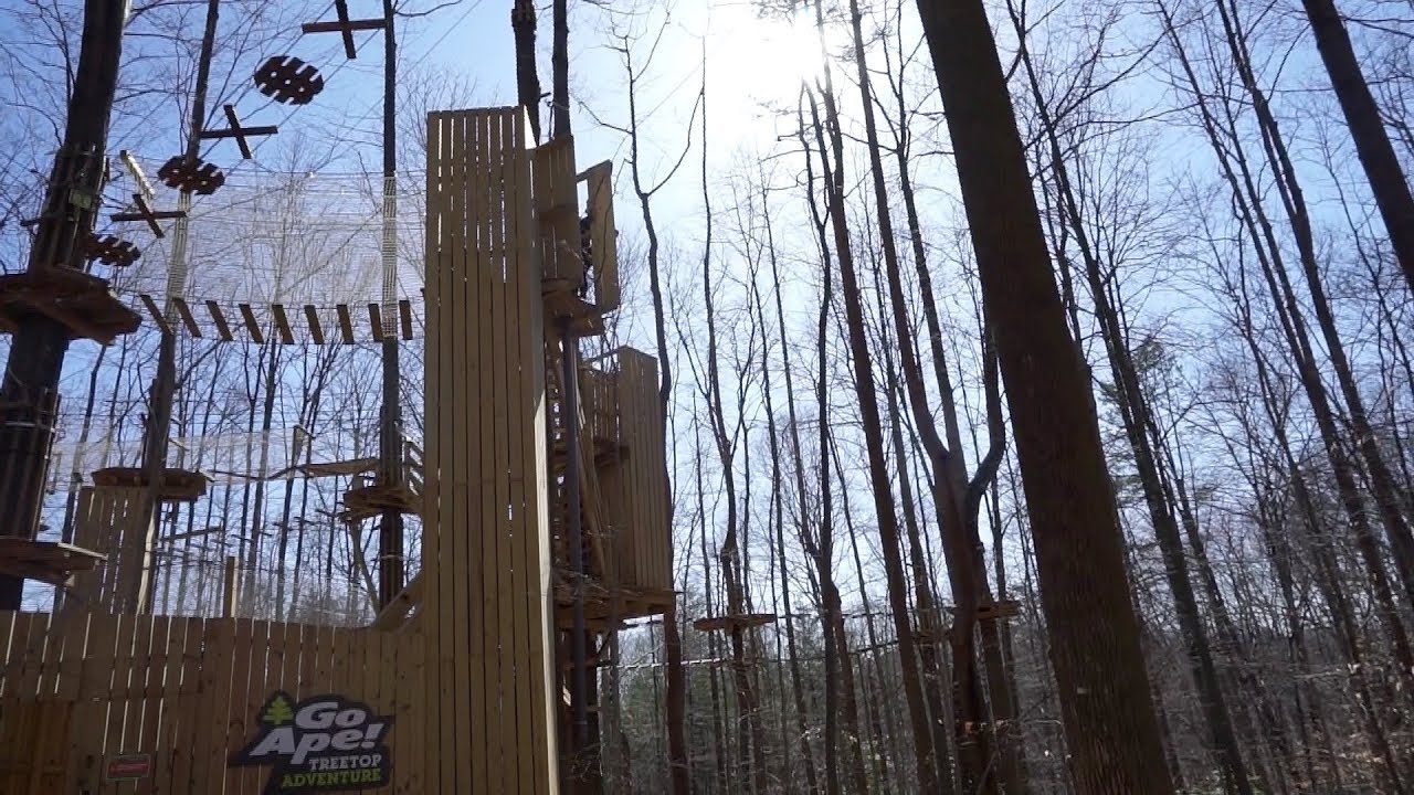 WE WENT ZIPLINING (GO APE OBSTACLE COURSE) - YouTube