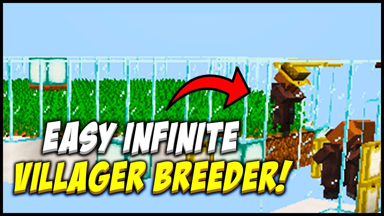 EASIEST INFINITE Villager Breeder Tutorial! | Minecraft Java 1.18.1 ...