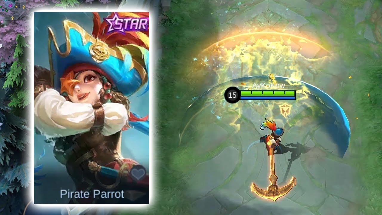 Ruby pirate parrot starlight skin - YouTube