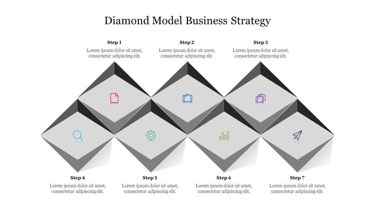 How To Make Diamond Model Business Strategy In PowerPoint - YouTube