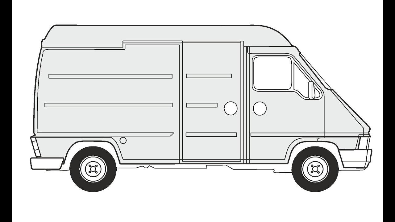 How to Draw a Renault Master / Как нарисовать Renault Master - YouTube