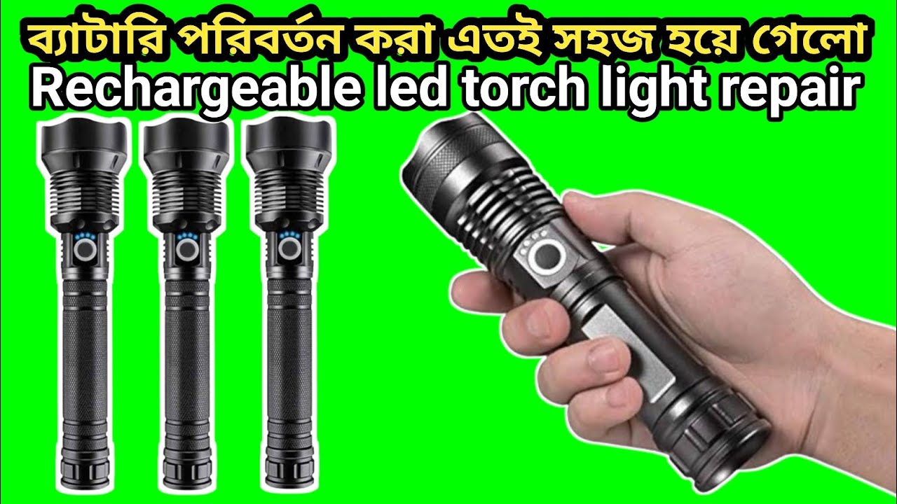 Led torch Light Battery Repair || charger torch light repair ...