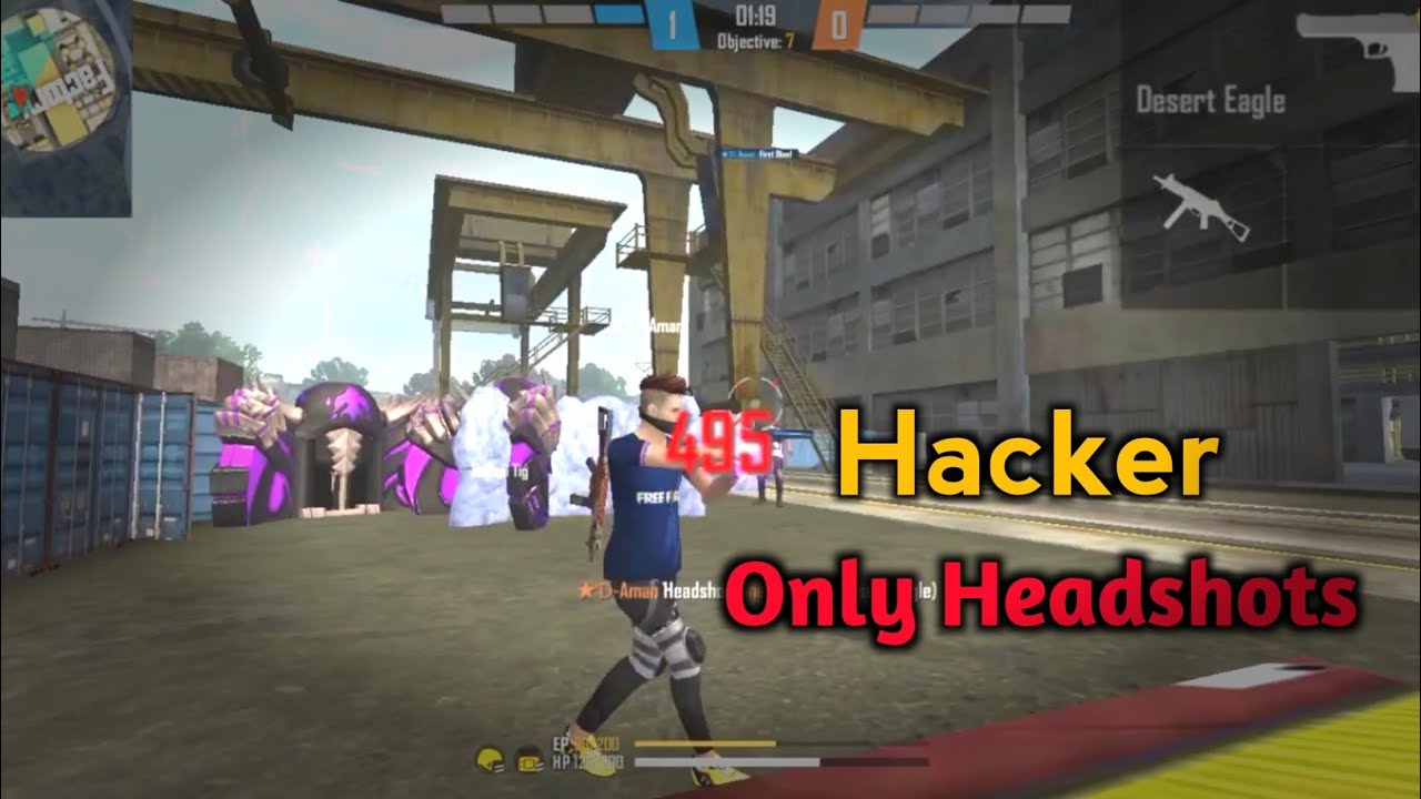 Hacker 👽 💯 Only Headshots 😱 #Freefire #Hacker #Headshots #gameplay # ...